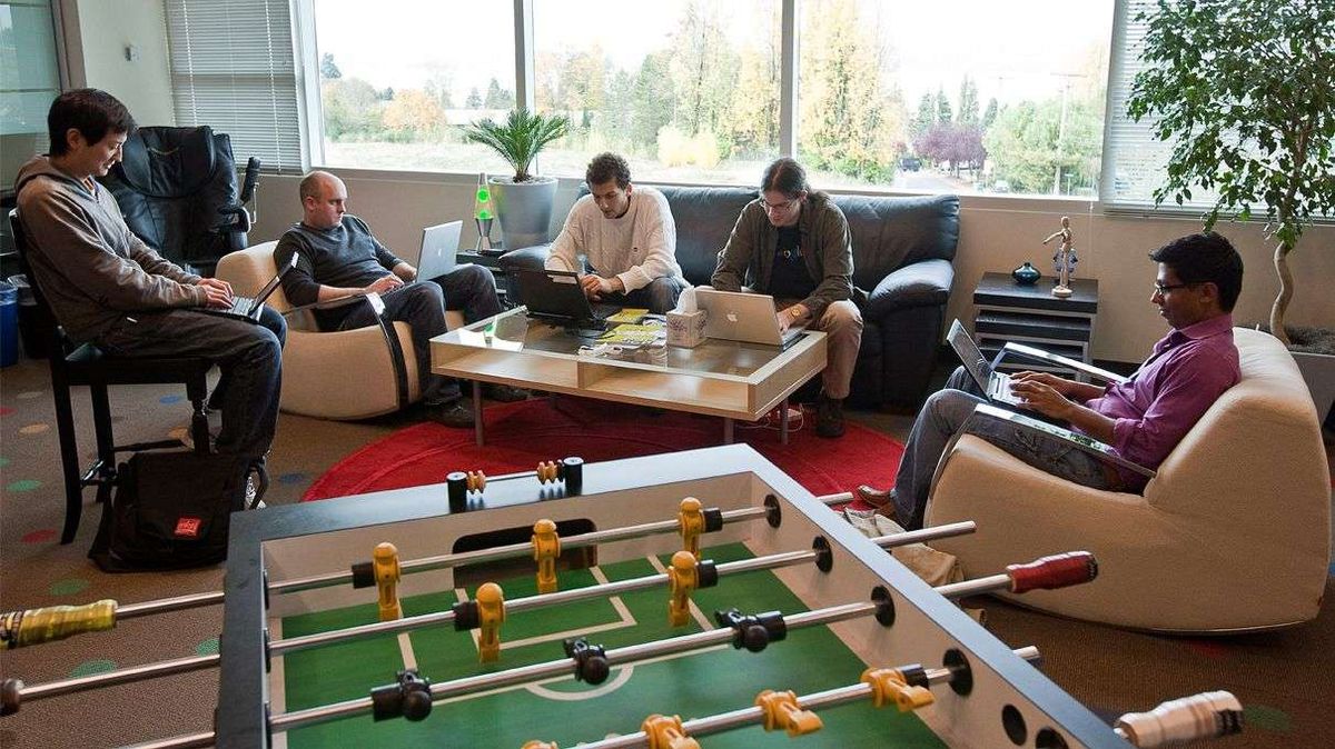 Is Anyone Really Using the Foosball Table? Office Perks Employees ...