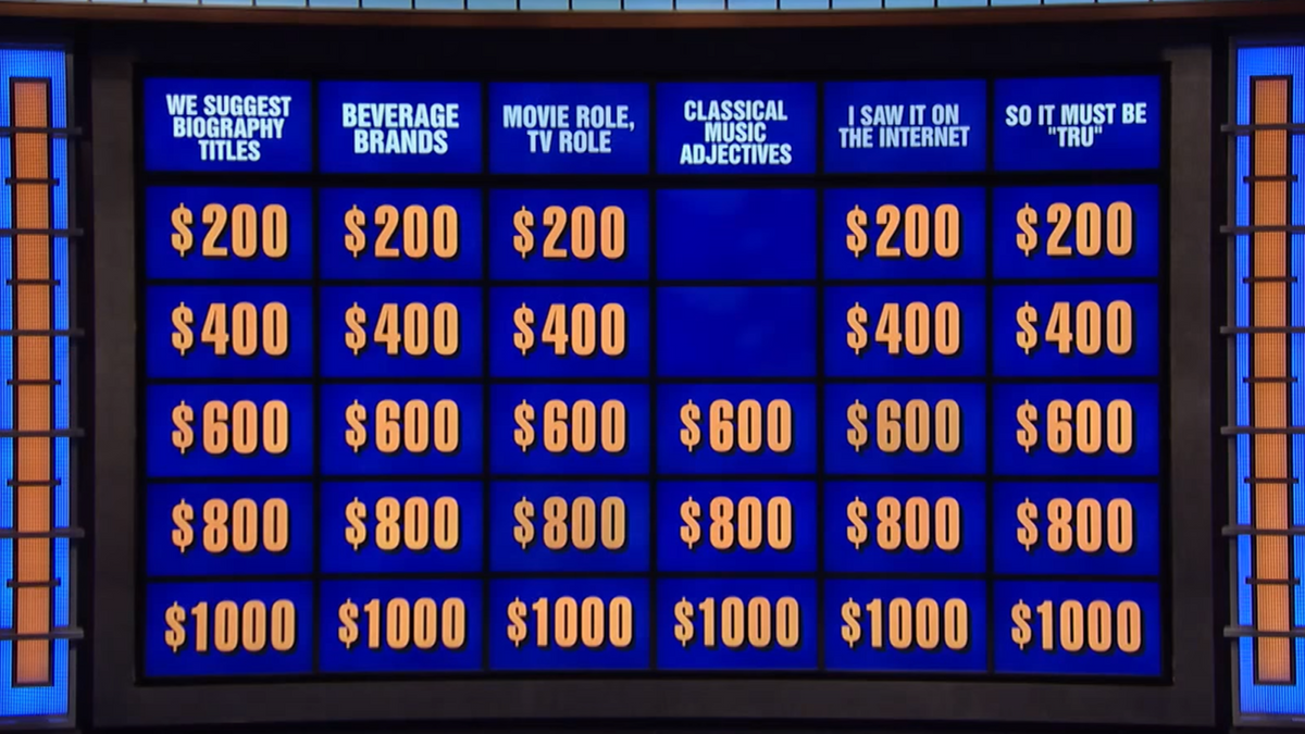 Which Jeopardy Category are you? | Zoo